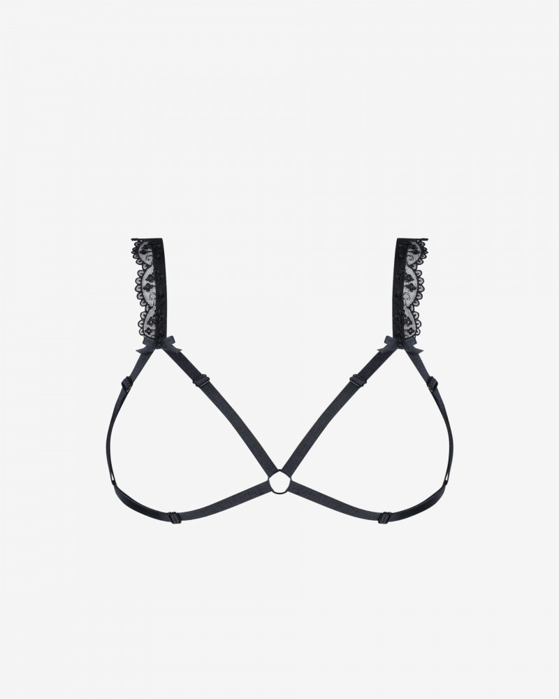 Koronkowa uprząż na ciało: harness bra Lisa od PROMEES